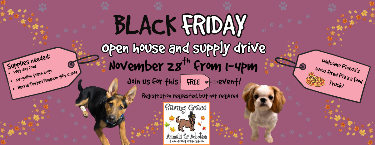 Black Friday Open House and Supply Drive Nov 28th, 2025 1-4pm